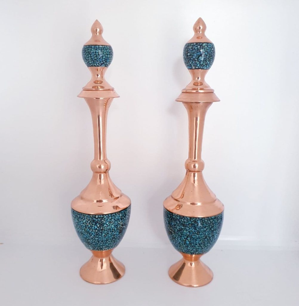 Firoozeh koobi-Turquoise inlaying Archives - persiancraftsgallery